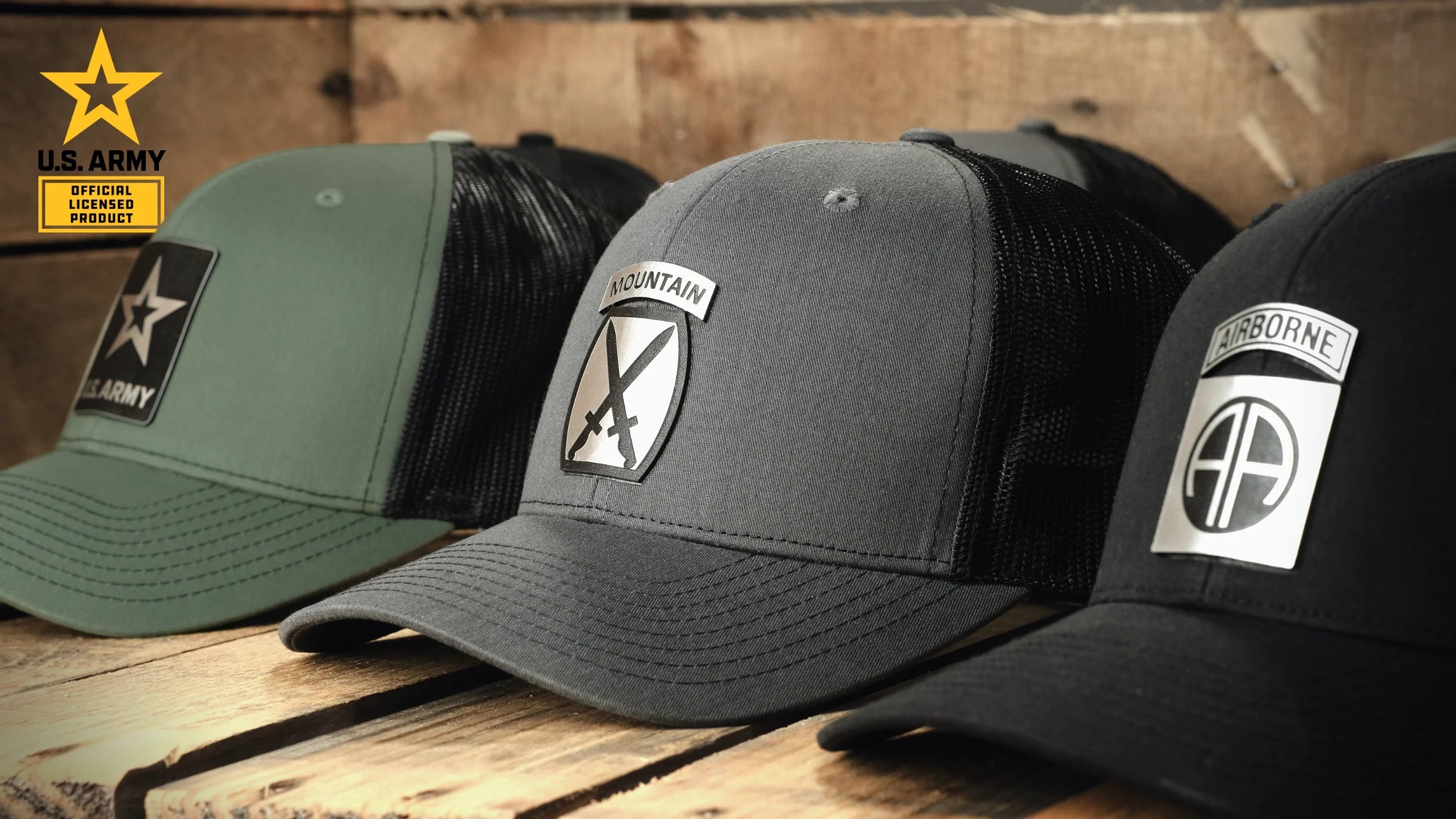 U.S. Army Officially Licensed Brushed Metal Badge Hats – Patriot Forge Works - Custom Metal ...